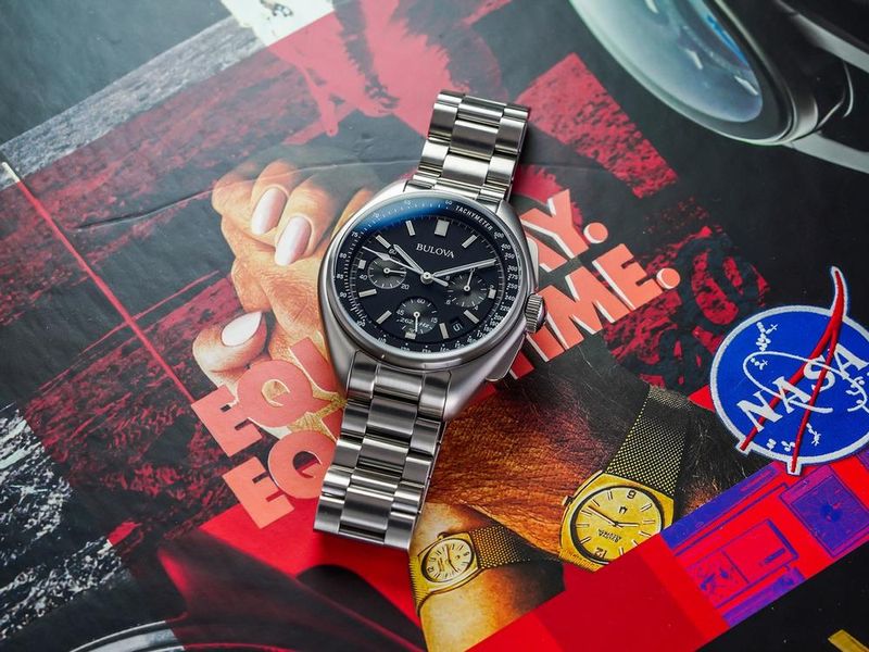 Lunar Pilot 45mm - Black on Bracelet | Teddy Baldassarre