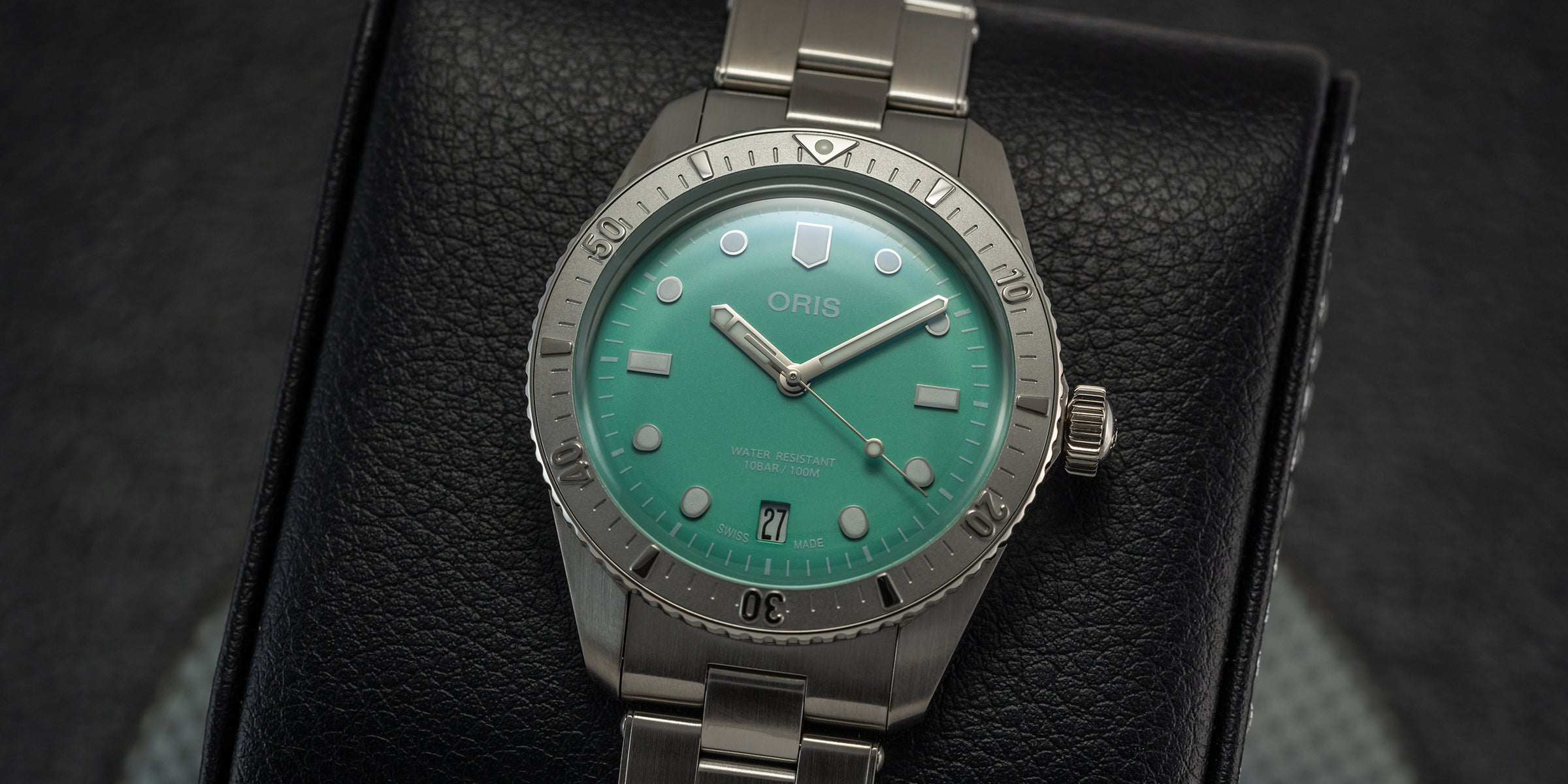 Divers Sixty‑Five 'Cotton Candy' 38mm - Green on Bracelet | Teddy Baldassarre