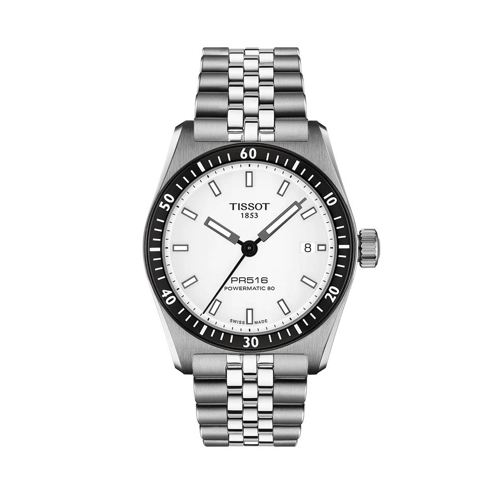 PR516 Powermatic 80 38mm - White on Bracelet | Teddy Baldassarre