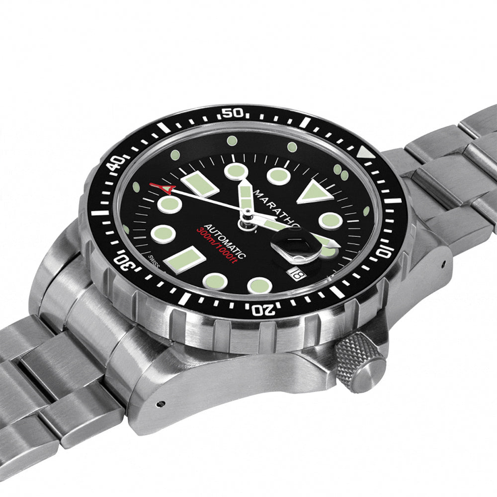 OSAR-Diver Type I Automatic with Date 46mm - Black on Bracelet | Teddy ...
