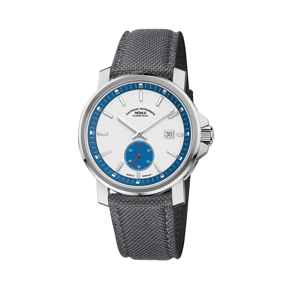 29er Big Small Seconds Automatic 42.4mm - White on Fabric Strap | Teddy ...