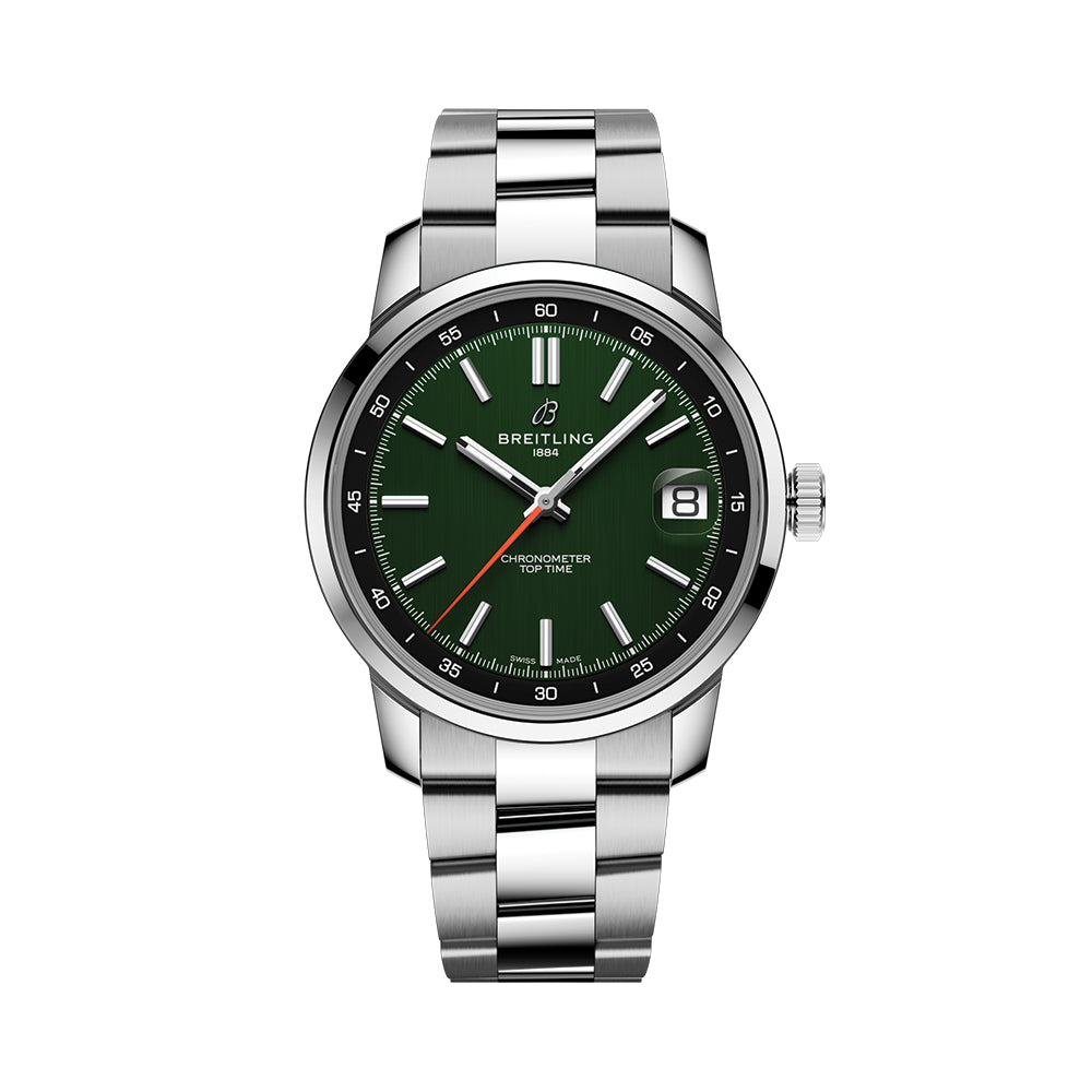 Top Time B31 38mm - Green on Bracelet | Teddy Baldassarre