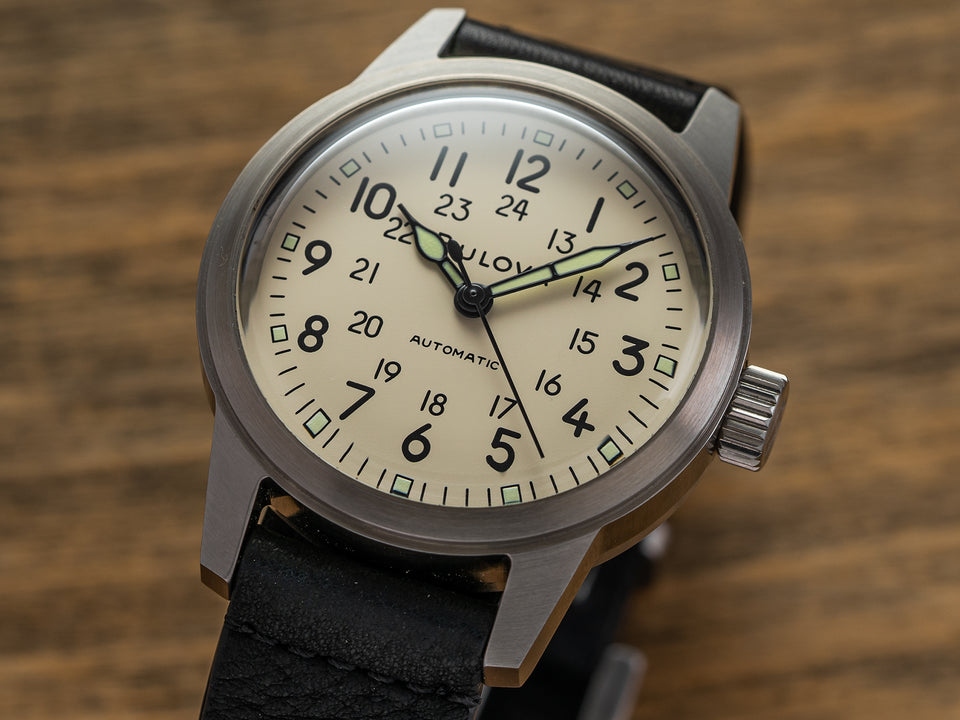 Hack Watch 38mm - Ivory on Leather Strap | Teddy Baldassarre