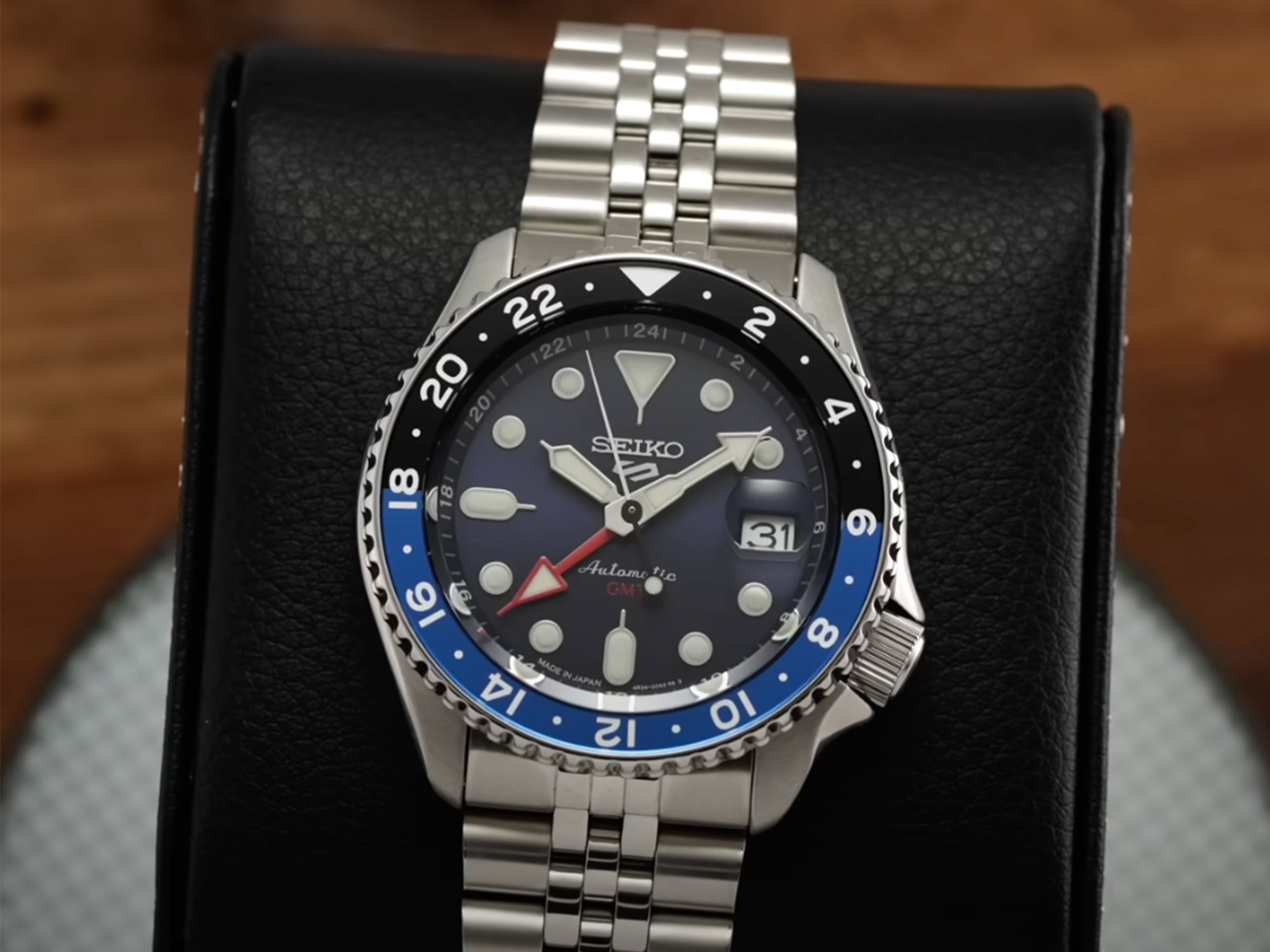 SSK003 5 Sports SKX GMT 42.5mm - Blue on Bracelet | Teddy Baldassarre