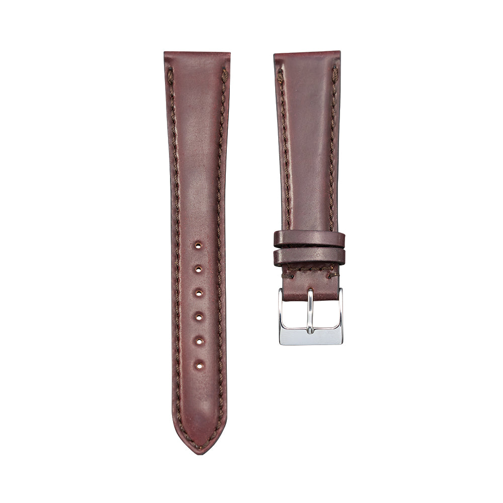 Dark Brown Shell Cordovan Leather Strap | Teddy Baldassarre