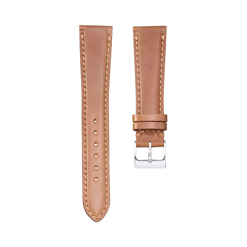 Light Brown Shell Cordovan Leather Strap | Teddy Baldassarre