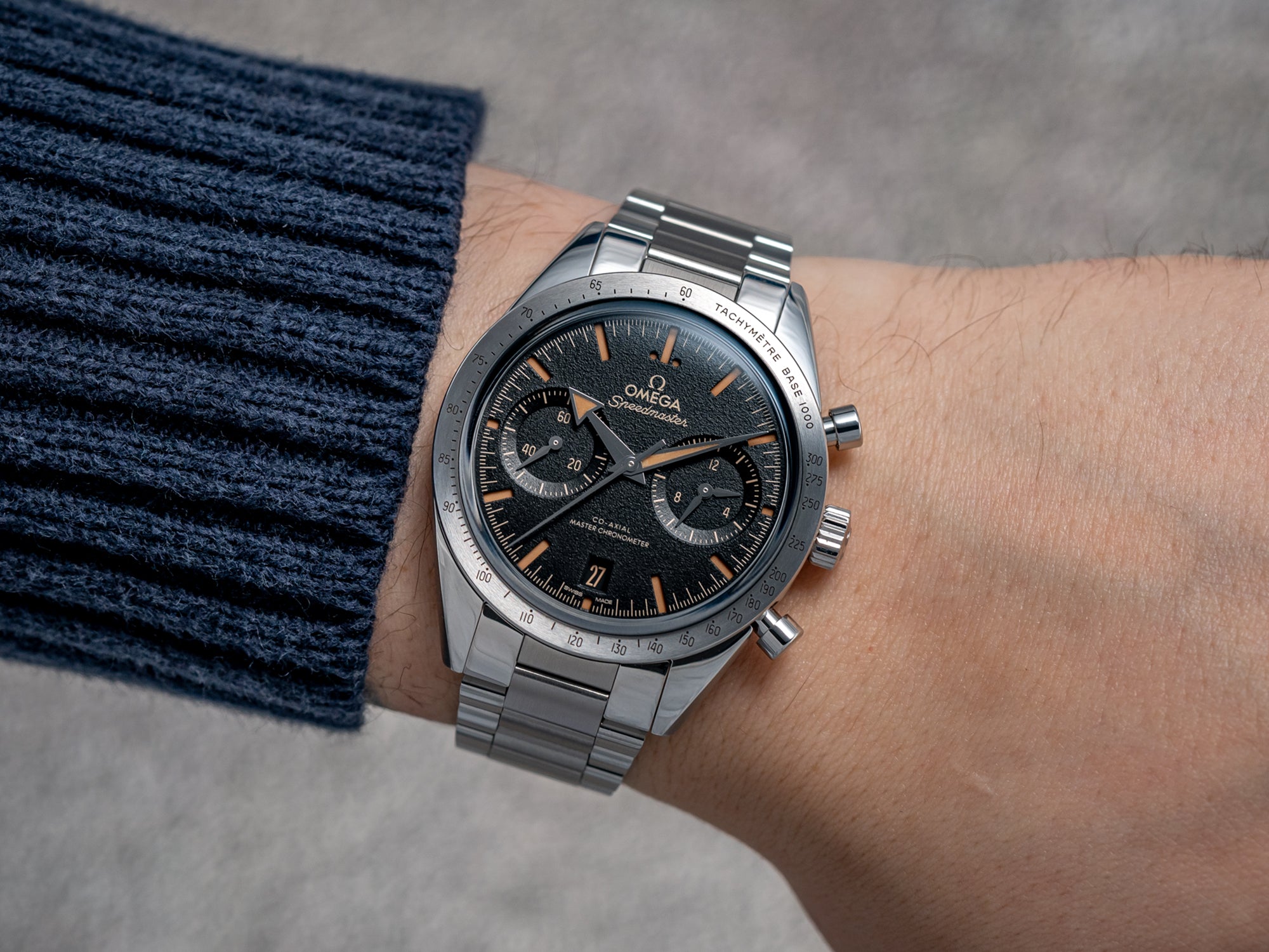 Speedmaster '57 Chronograph 40.5mm - Blue on Bracelet | Teddy Baldassarre