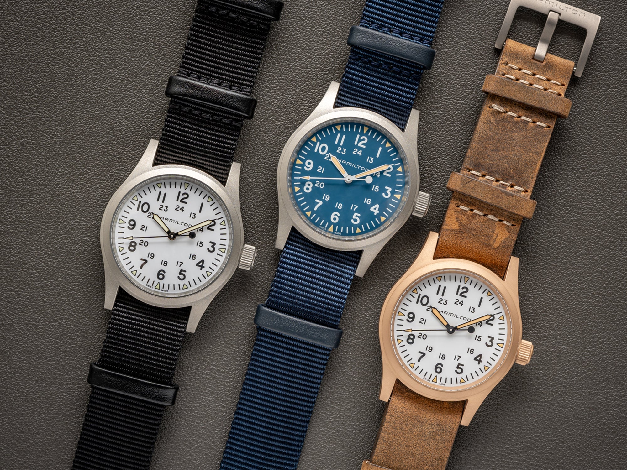 Khaki Field Mechanical 38mm - Bronze on Leather Strap | Teddy Baldassarre