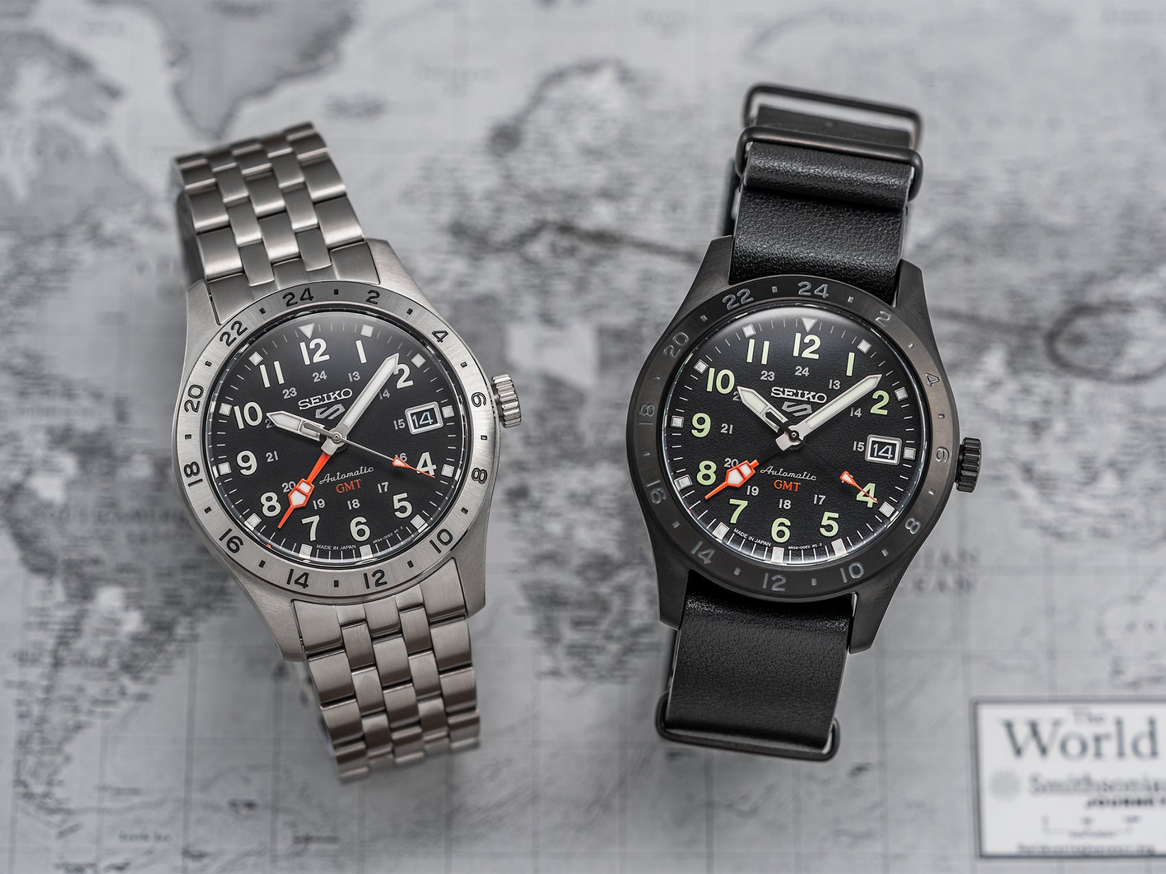 SSK023 5 Sports Field GMT 39.4mm - Black on Bracelet | Teddy Baldassarre