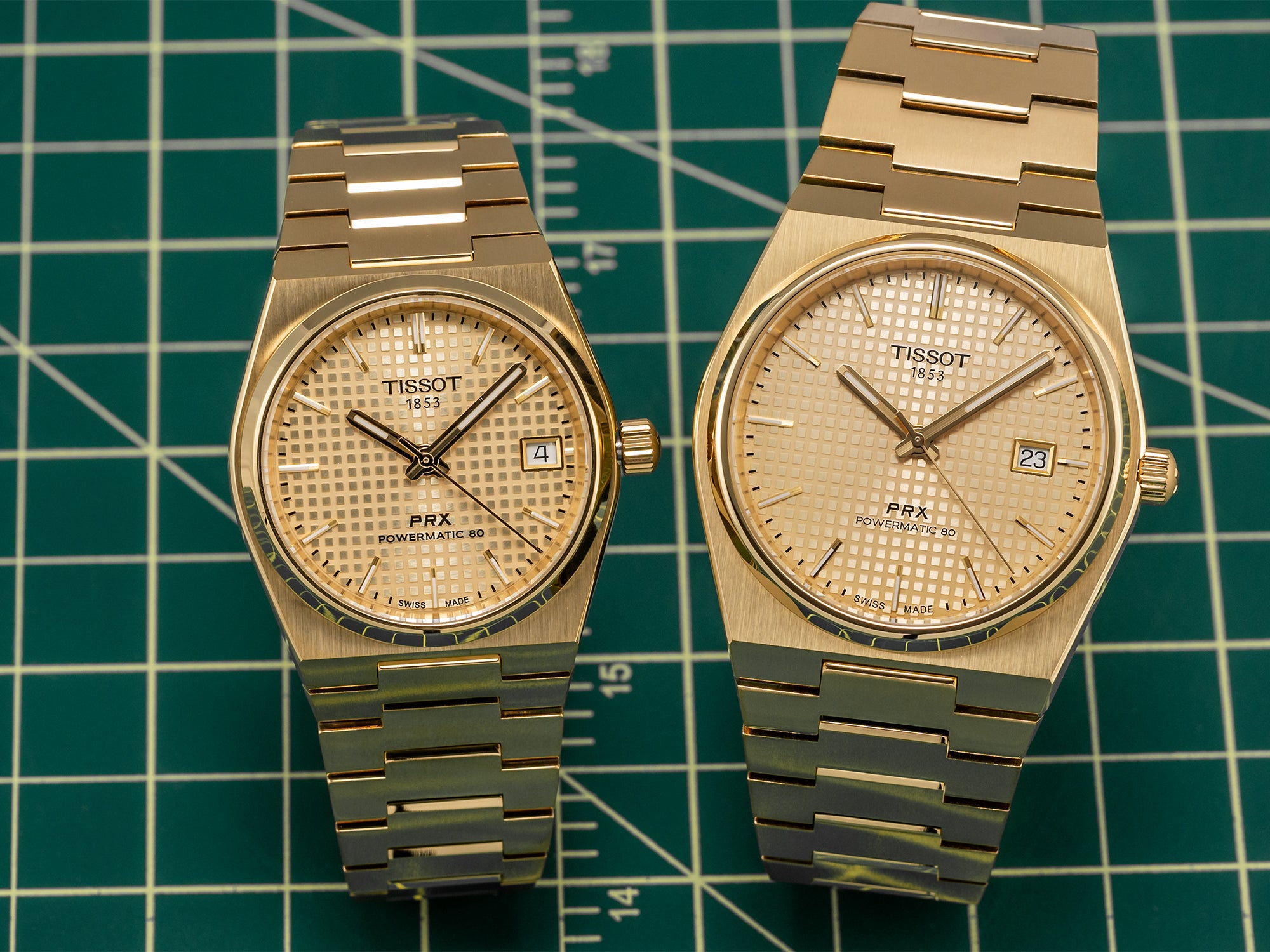 PRX Powermatic 80 35mm - Gold-Tone on Bracelet | Teddy Baldassarre