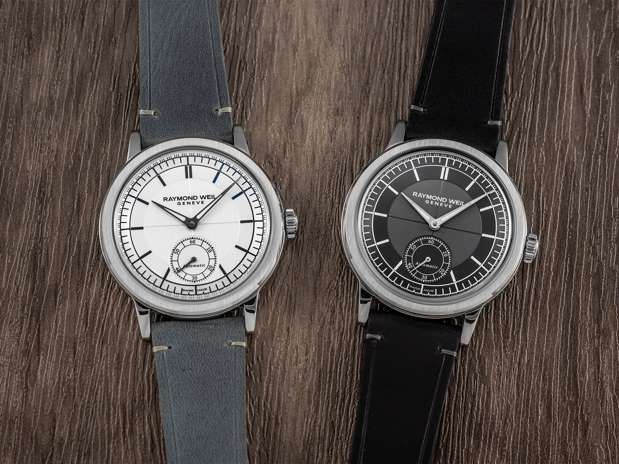 Millesime Men's Automatic Small Seconds Sector Dial 39.5mm - Silver on ...