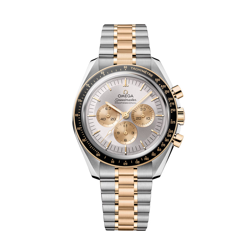 Speedmaster Moonwatch Professional Steel Moonshine Gold 42mm ‑ Silver ...