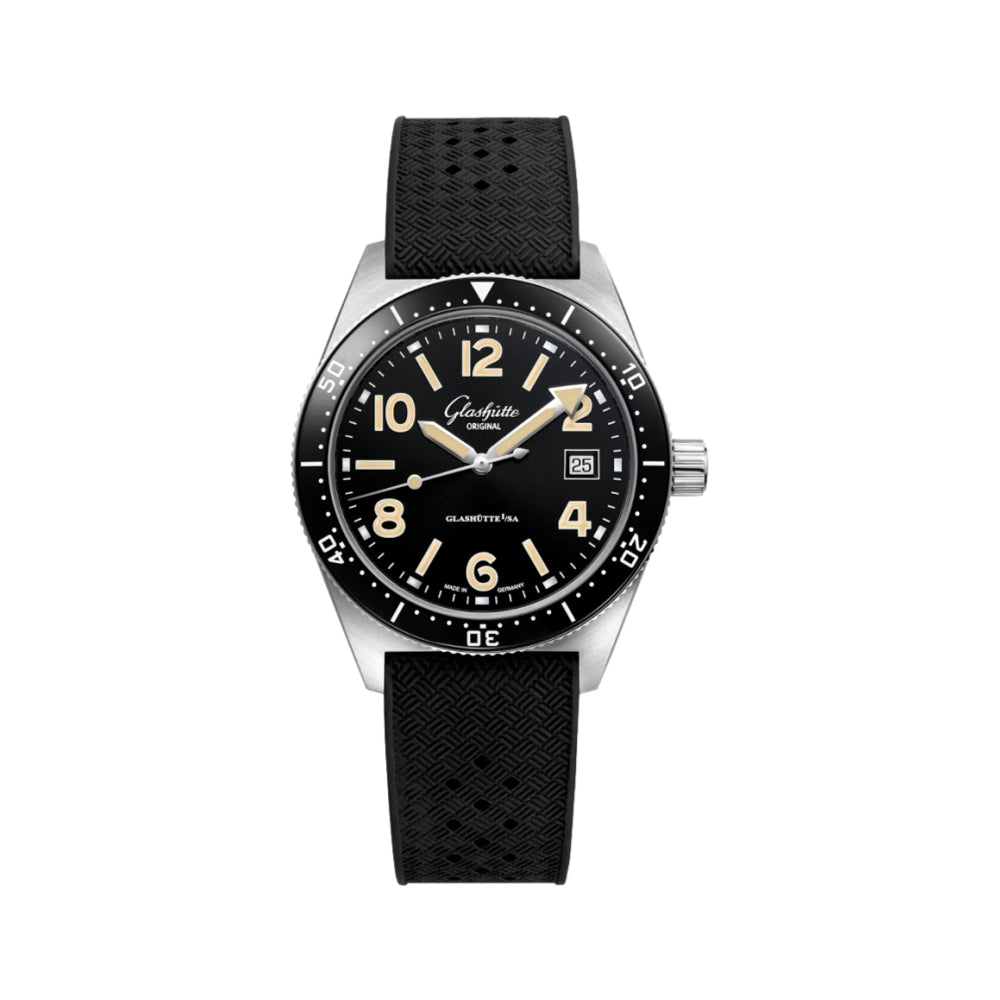 SeaQ Automatic 39.5mm - Galvanized Black on Rubber Strap | Teddy ...