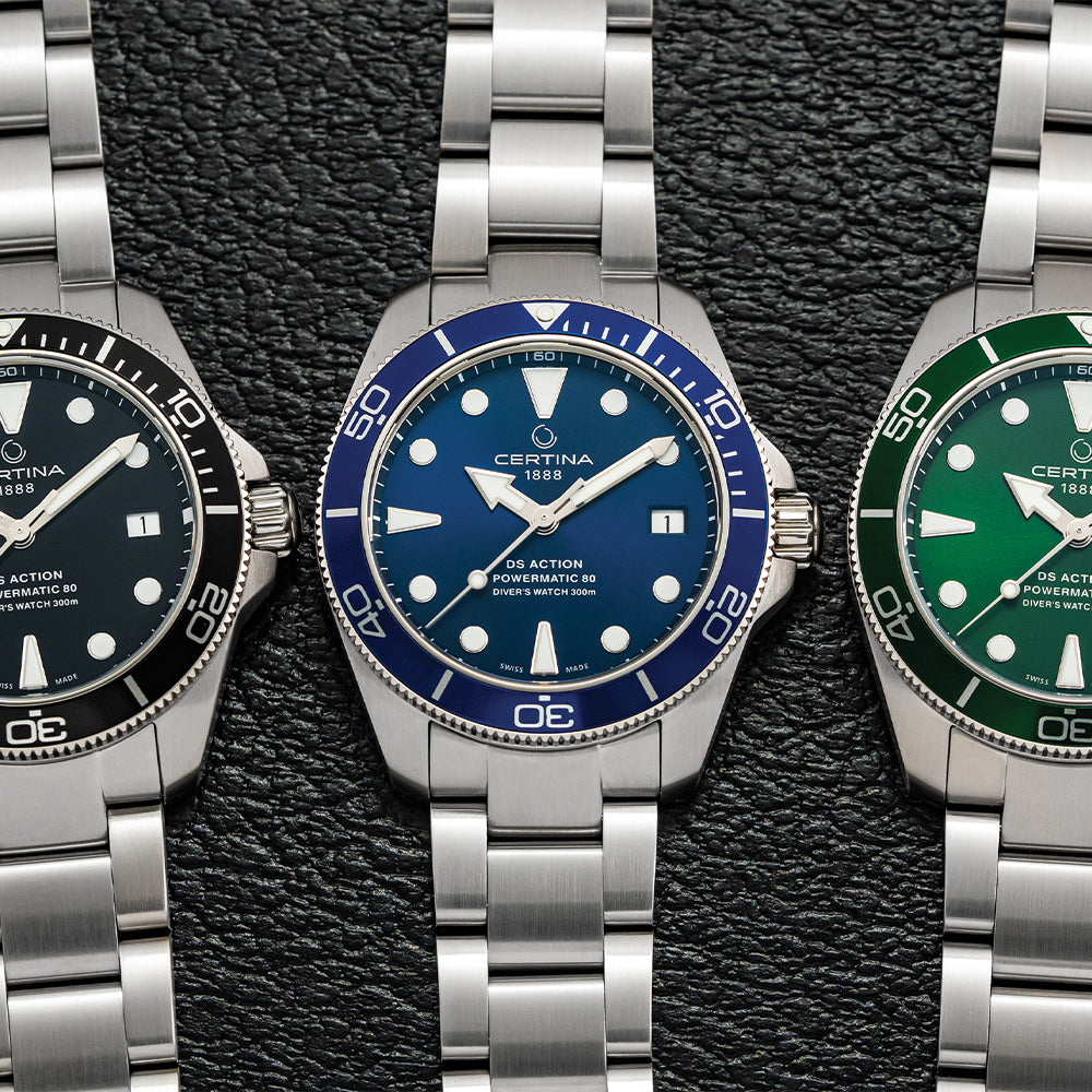 DS Action Diver Powermatic 80 38mm - Blue on Bracelet | Teddy Baldassarre