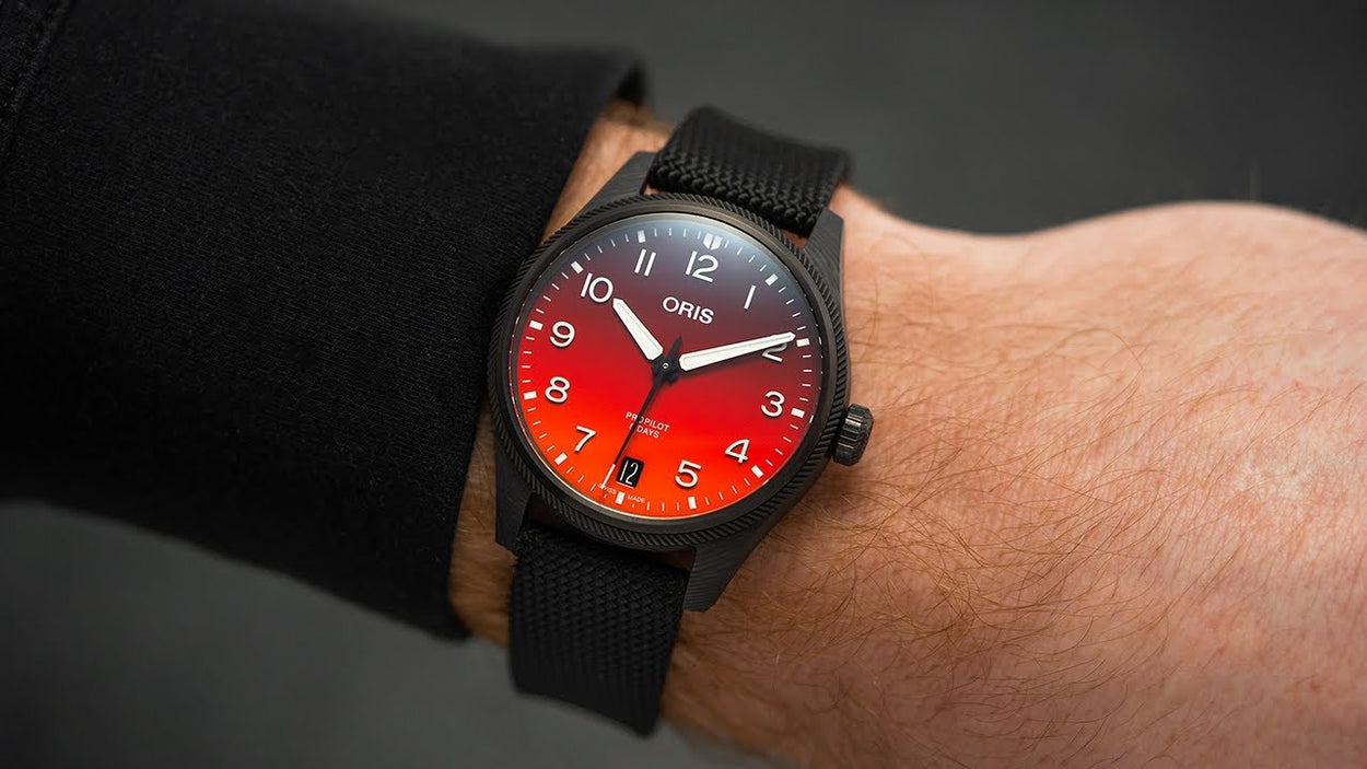 Coulson Limited Edition 41mm - Red on Textile Strap | Teddy Baldassarre