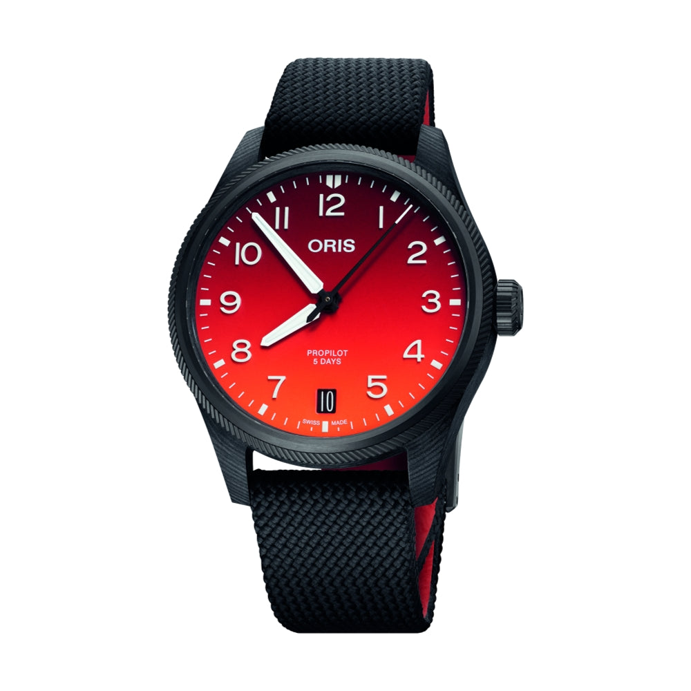 Coulson Limited Edition 41mm - Red on Textile Strap | Teddy Baldassarre