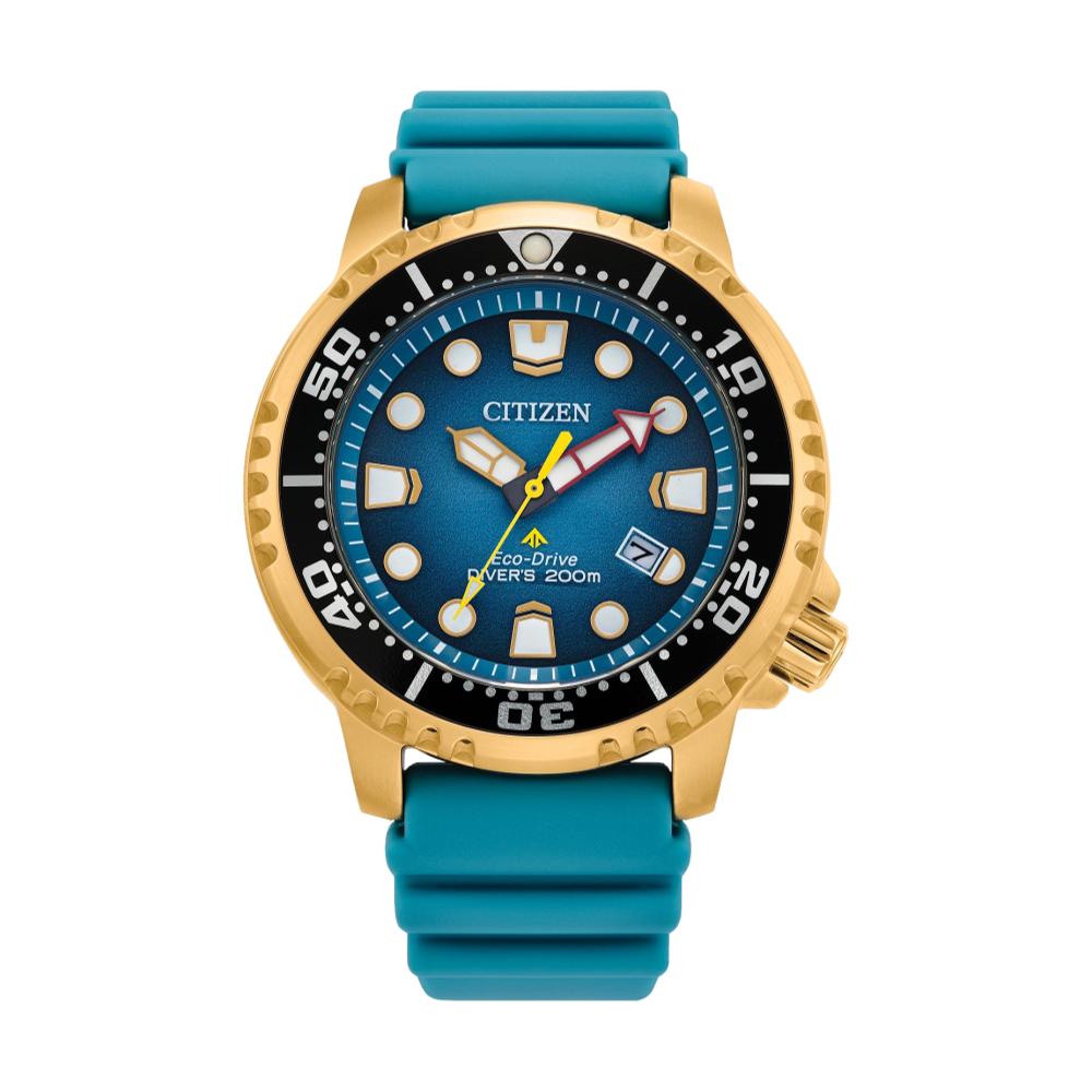 Promaster Dive Blue Dial, Gold-Tone Case | Teddy Baldassarre